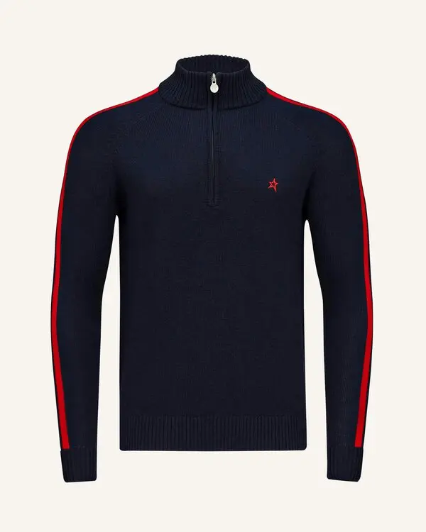 Perfect Moment Merino Wool Pullover - Navy