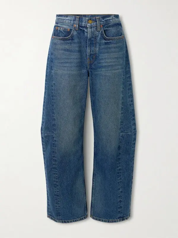 B Sides Lasso High-rise Wide-leg Jeans - Blue