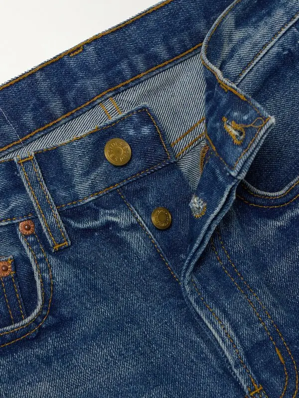 B Sides Lasso High-rise Wide-leg Jeans - Blue