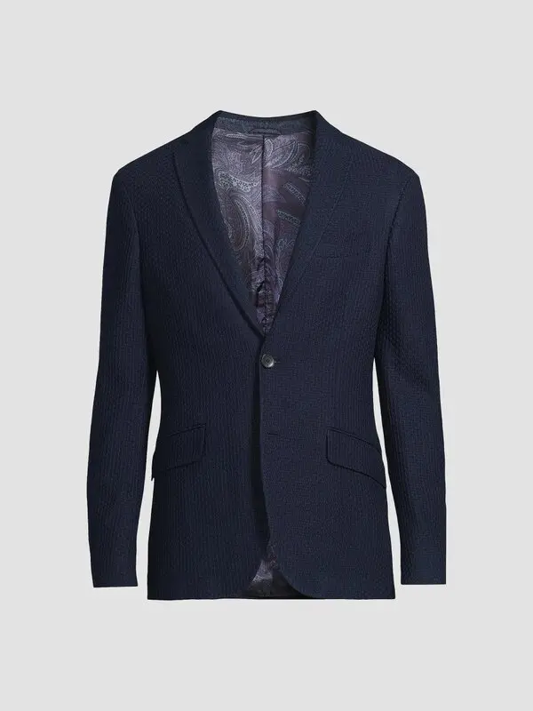 Etro Roma Cotton Jacket - Navy