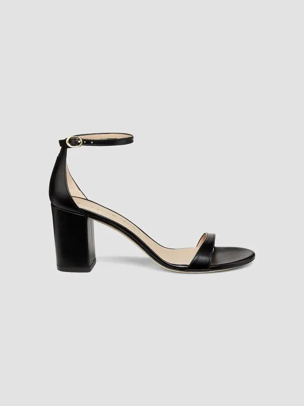 STUART WEITZMAN Nudist Block 75mm Leather Sandals