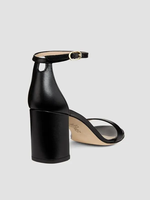 STUART WEITZMAN Nudist Block 75mm Leather Sandals