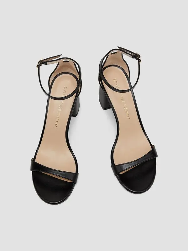 STUART WEITZMAN Nudist Block 75mm Leather Sandals
