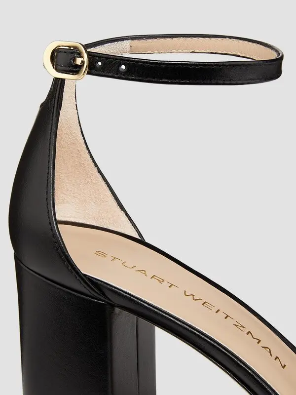 STUART WEITZMAN Nudist Block 75mm Leather Sandals