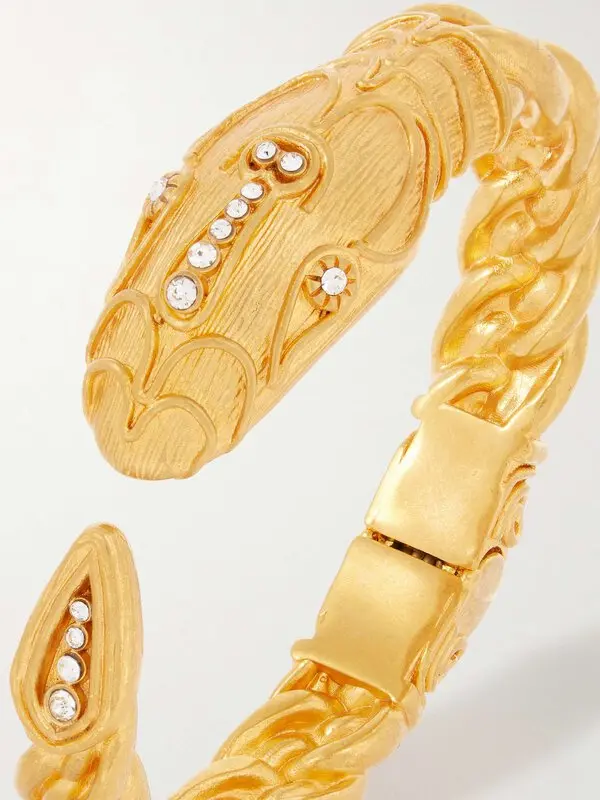 Sonia Petroff Serpentine Cuff Gold Editorialist