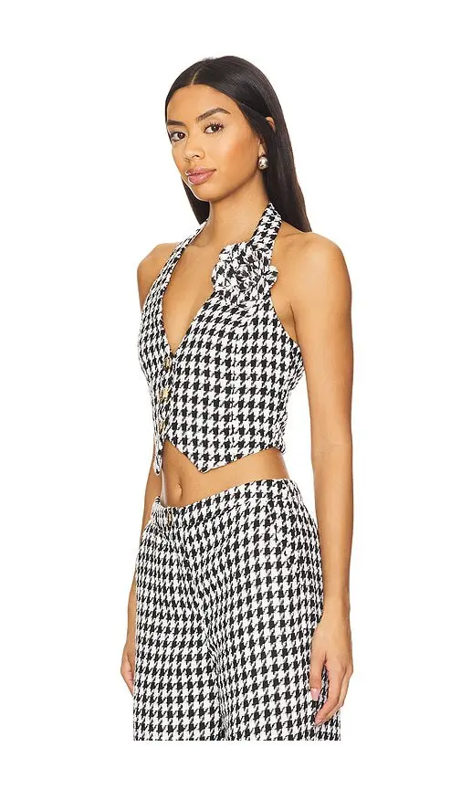 SNDYS. Tweed Halter Top