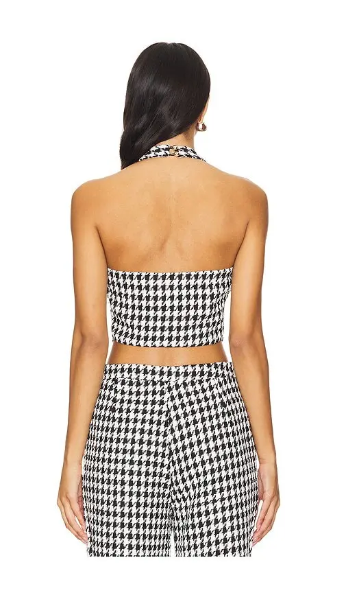 SNDYS. Tweed Halter Top