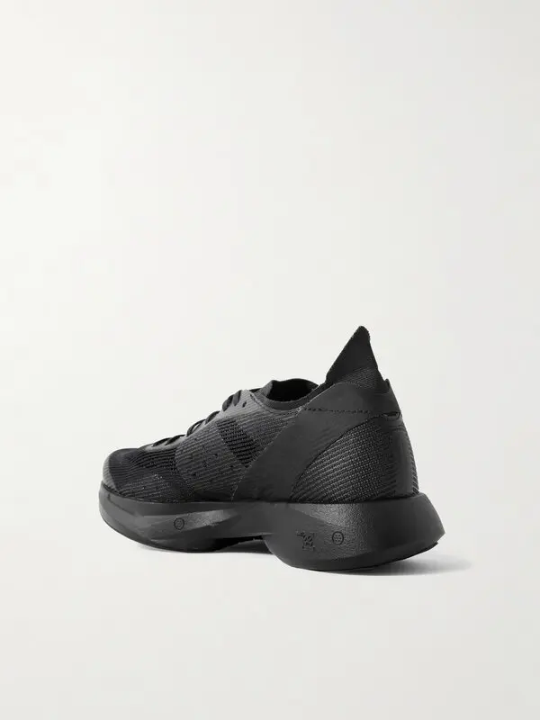 Buy ADIDAS ORIGINALS Y-3 Takumi Sen 10 Rubber-trimmed Mesh Sneakers - Black  At 40% Off | Editorialist