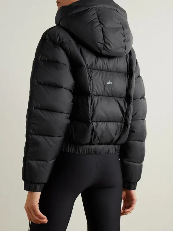 Alo Yoga Aspen Love Ripstop Jacket - Black | Editorialist