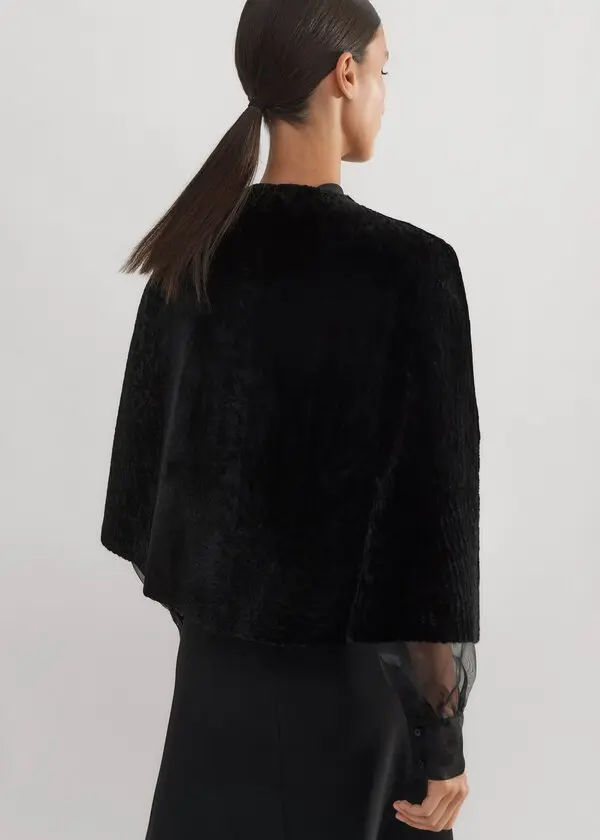 ME+EM Luxe Shearling Cape