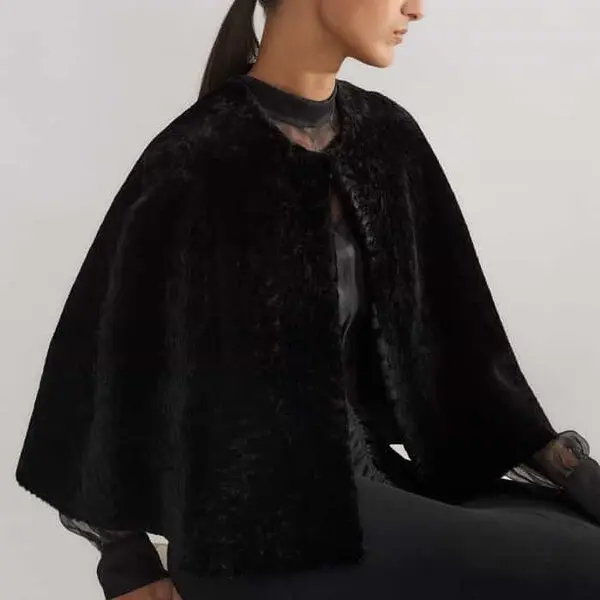 ME+EM Luxe Shearling Cape