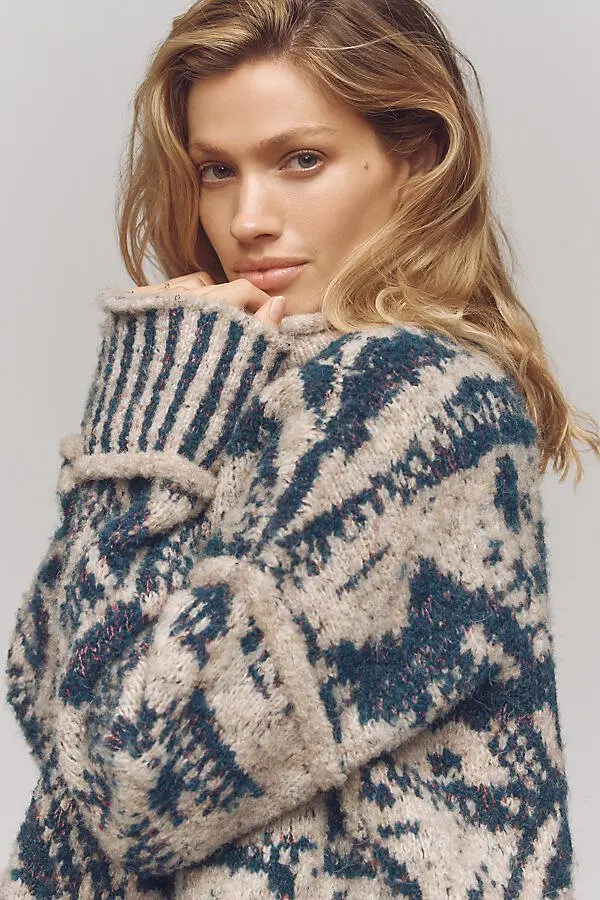 PILCRO Relaxed Roll-neck Sweater