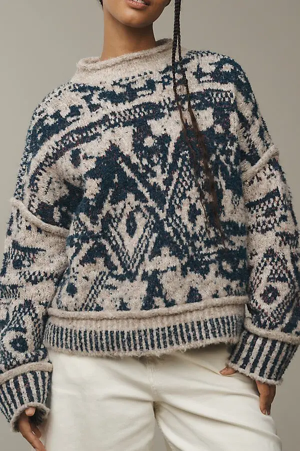 PILCRO Relaxed Roll-neck Sweater