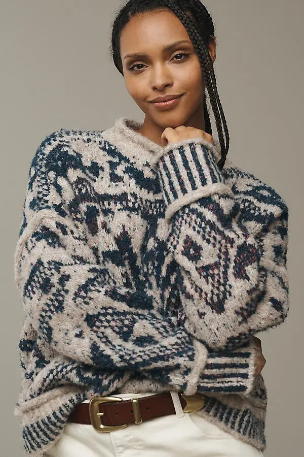 PILCRO Relaxed Roll-neck Sweater