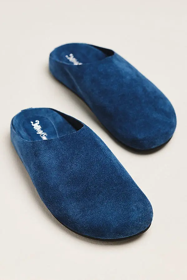 Jeffrey Campbell Content Mule Slides - Blue