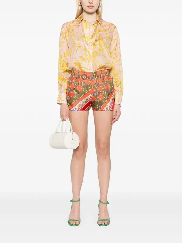 Emilio Pucci Festa-print Silk Shorts