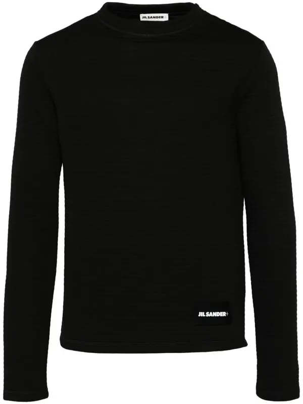 JIL SANDER Texture Long-sleeves T-shirt