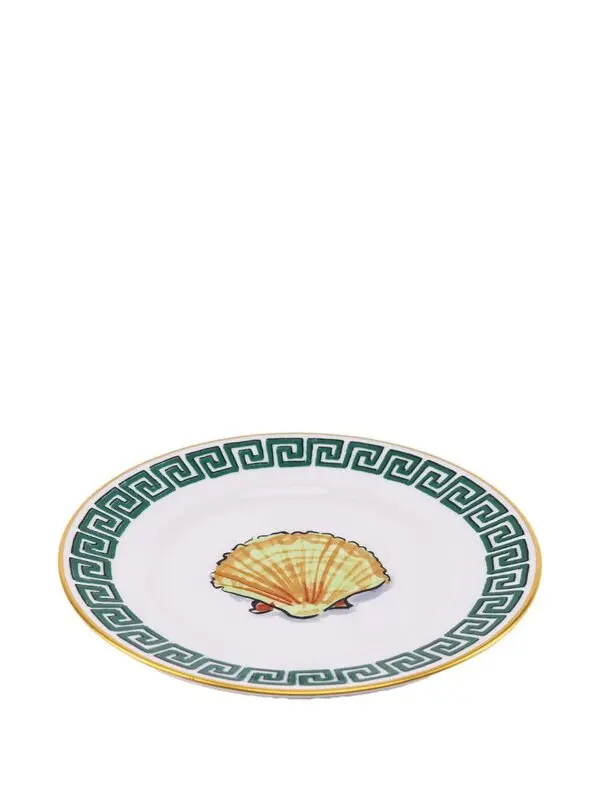 GINORI 1735 Shell-print Porcelain Bread Plate