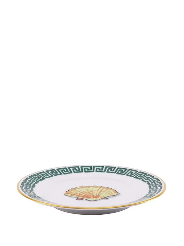GINORI 1735 Shell-print Porcelain Bread Plate