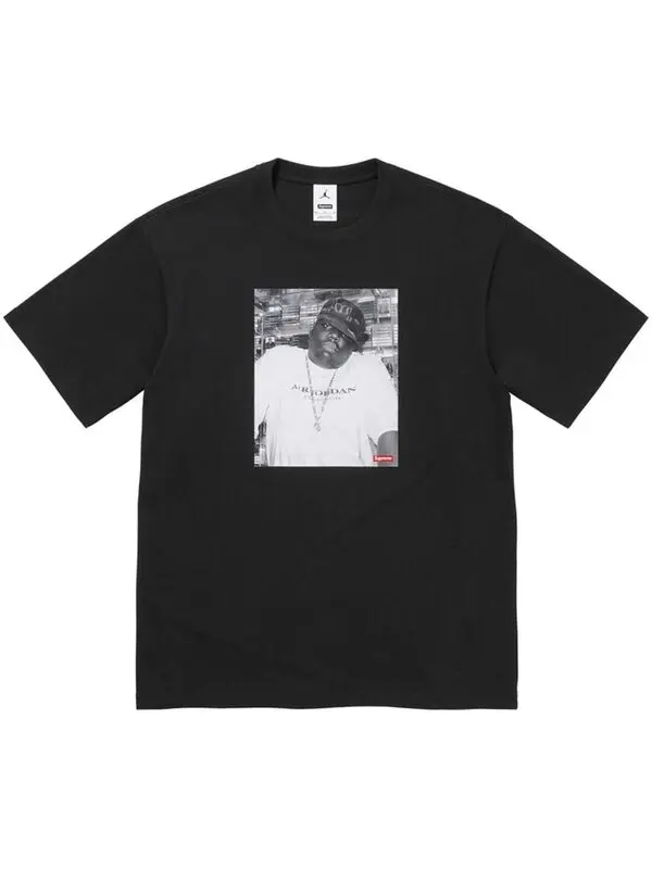 Supreme X Jordan Biggie Short-sleeve T-shirt - Black
