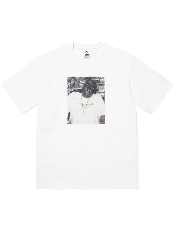 Supreme X Jordan Biggie Short-sleeve T-shirt - White