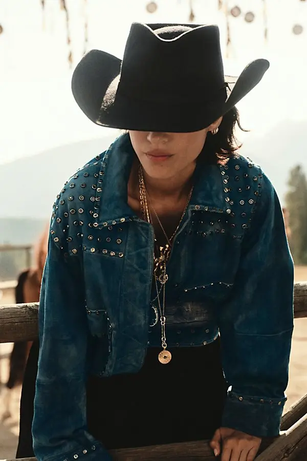 WYETH Wool Felt Cowboy Hat - Black