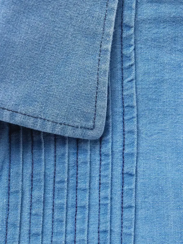 FAVOURBROOK Bib-front Cotton-chambray Shirt
