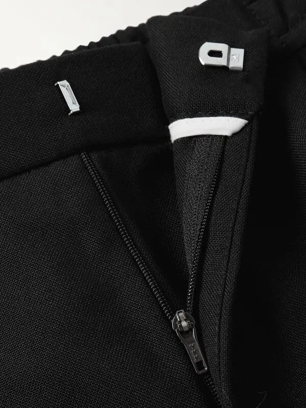 Officine Générale Drew Tapered Pleated Wool Trousers