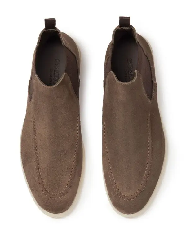SCAROSSO Suede Chelsea Boots