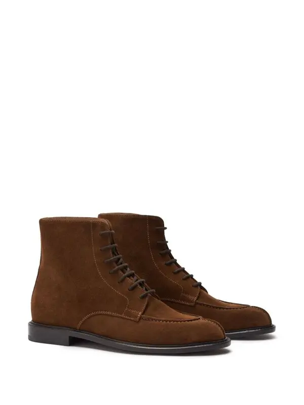 SCAROSSO Lace-up Ankle Boots