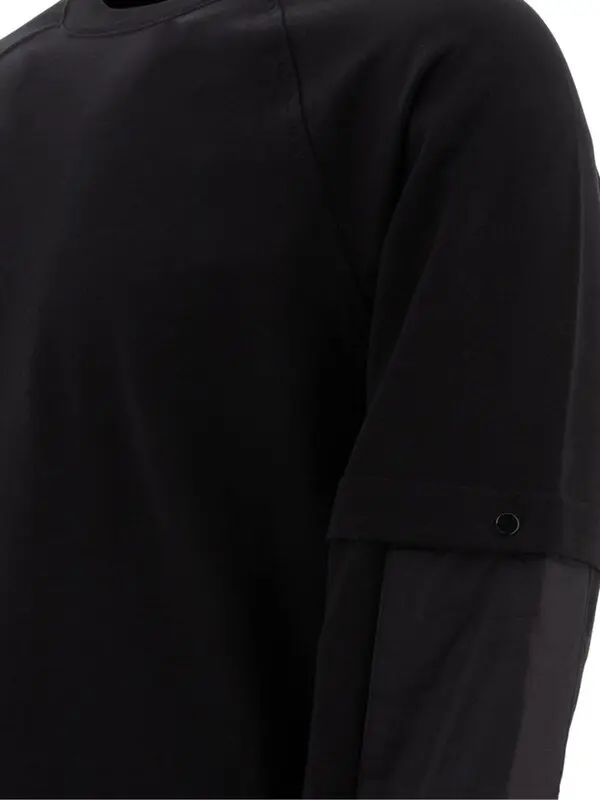 C.P. COMPANY Crew Neck Sweatshirt With Paneling And Zip Pockets
