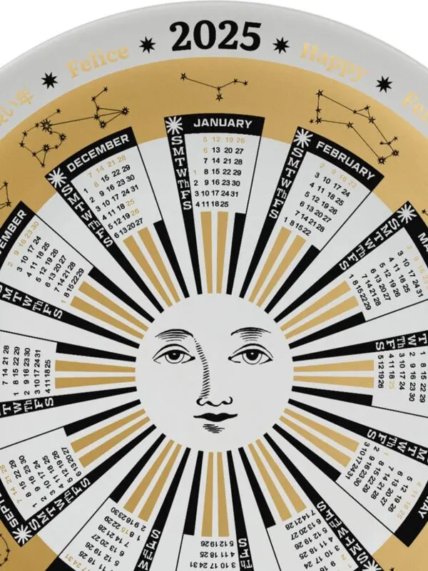 FORNASETTI 2025 Calendar Plate