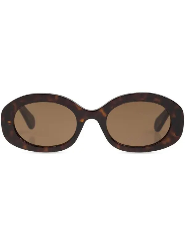 Chloé Oval-frame Sunglasses - Brown