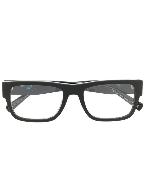 Prada Rectangle-frame Glasses - Black