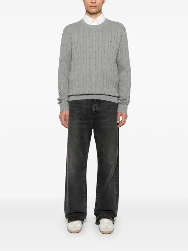 Tommy Hilfiger Cable-knit Crew-neck Sweater