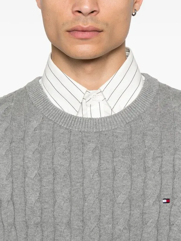 Tommy Hilfiger Cable-knit Crew-neck Sweater