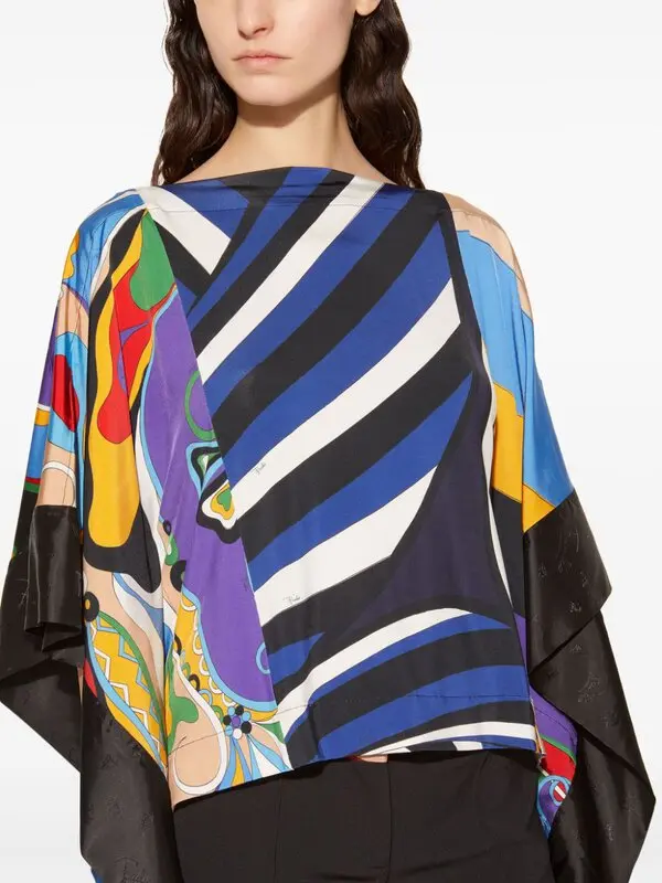 Emilio Pucci Iride-print Kaftan - Blue