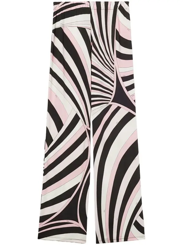 Emilio Pucci Iride-print Trousers - Pink