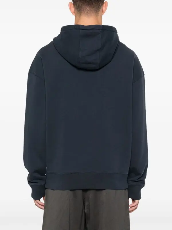 Maison Kitsuné Cotton Hoodie With Fox Head Patch
