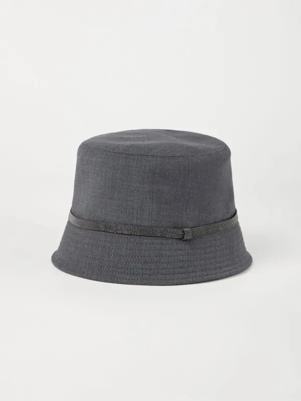 Brunello Cucinelli Monili Chain Bucket Hat - Grey