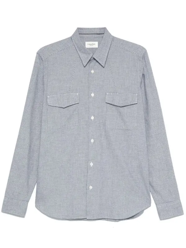TINTORIA MATTEI 954 Dogtooth-pattern Shirt