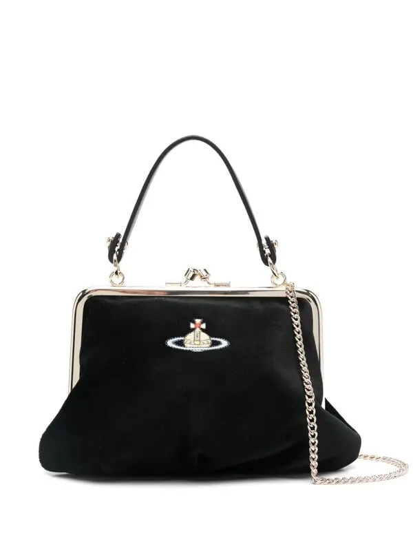 VIVIENNE WESTWOOD Granny Frame Clutch - Black