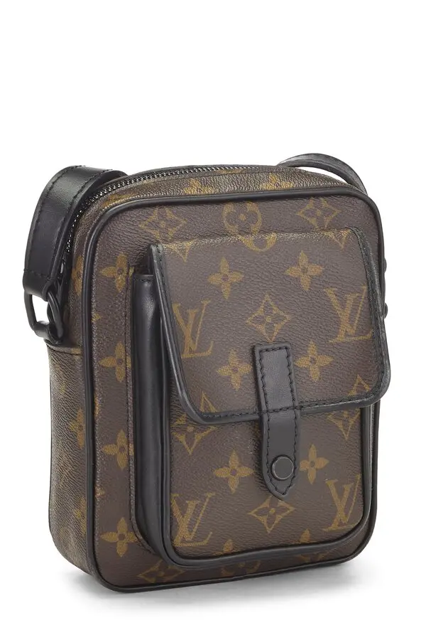 LOUIS VUITTON Monogram Macassar Christopher Wearable Wallet - Brown