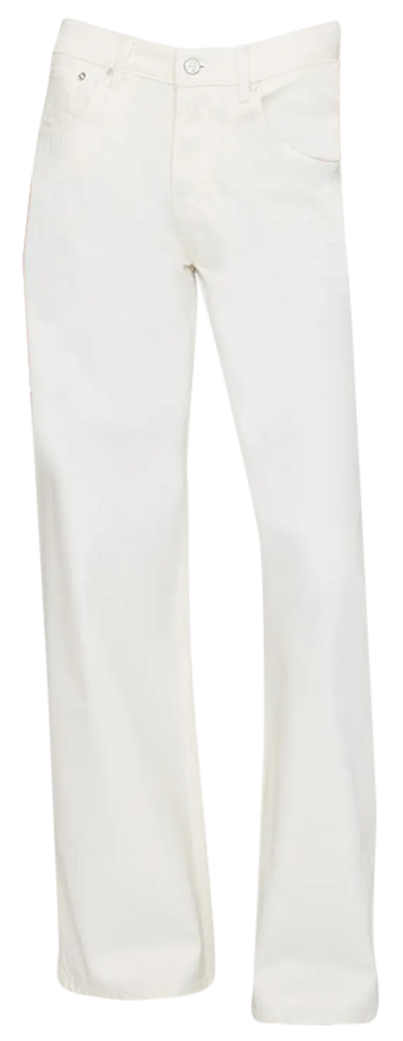 ANINE BING Manon Baggy Wide Leg Jeans - Ecru