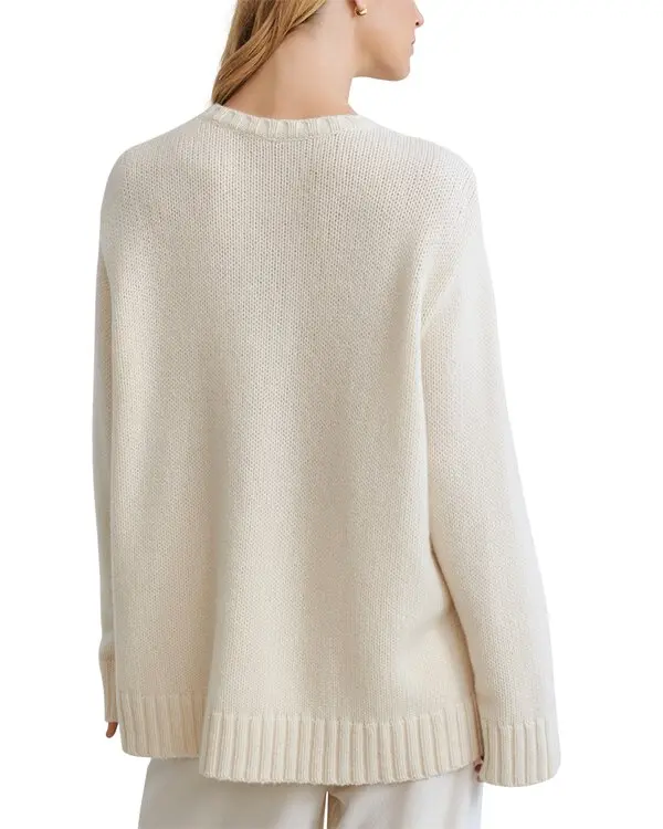 Jenni Kayne Amelia Cashmere Crewneck Sweater - Ivory
