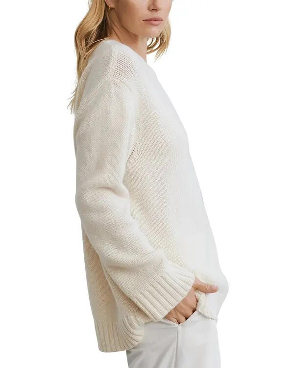 Jenni Kayne Amelia Cashmere Crewneck Sweater - Ivory