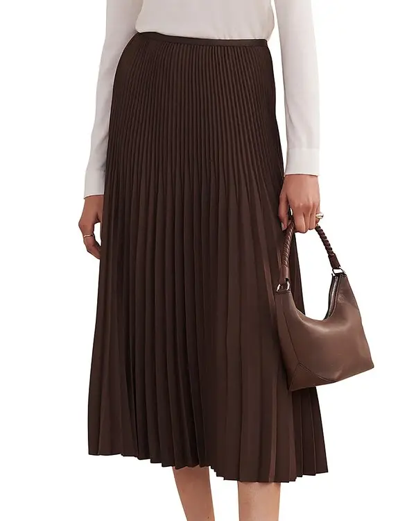 Jenni Kayne Pleated Skirt - Chocolate