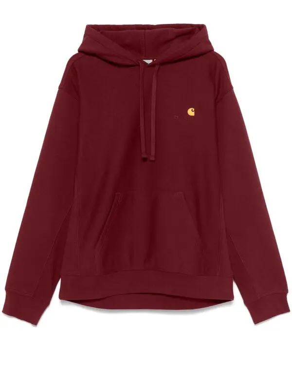 Carhartt Work In Progress American Script Hoodie - Red