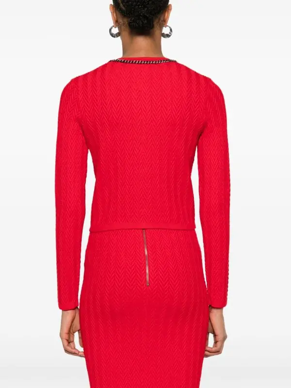Elisabetta Franchi Herringbone-stitch Cardigan