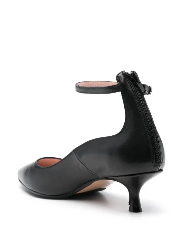 ANNA F. 45mm Leather Pumps